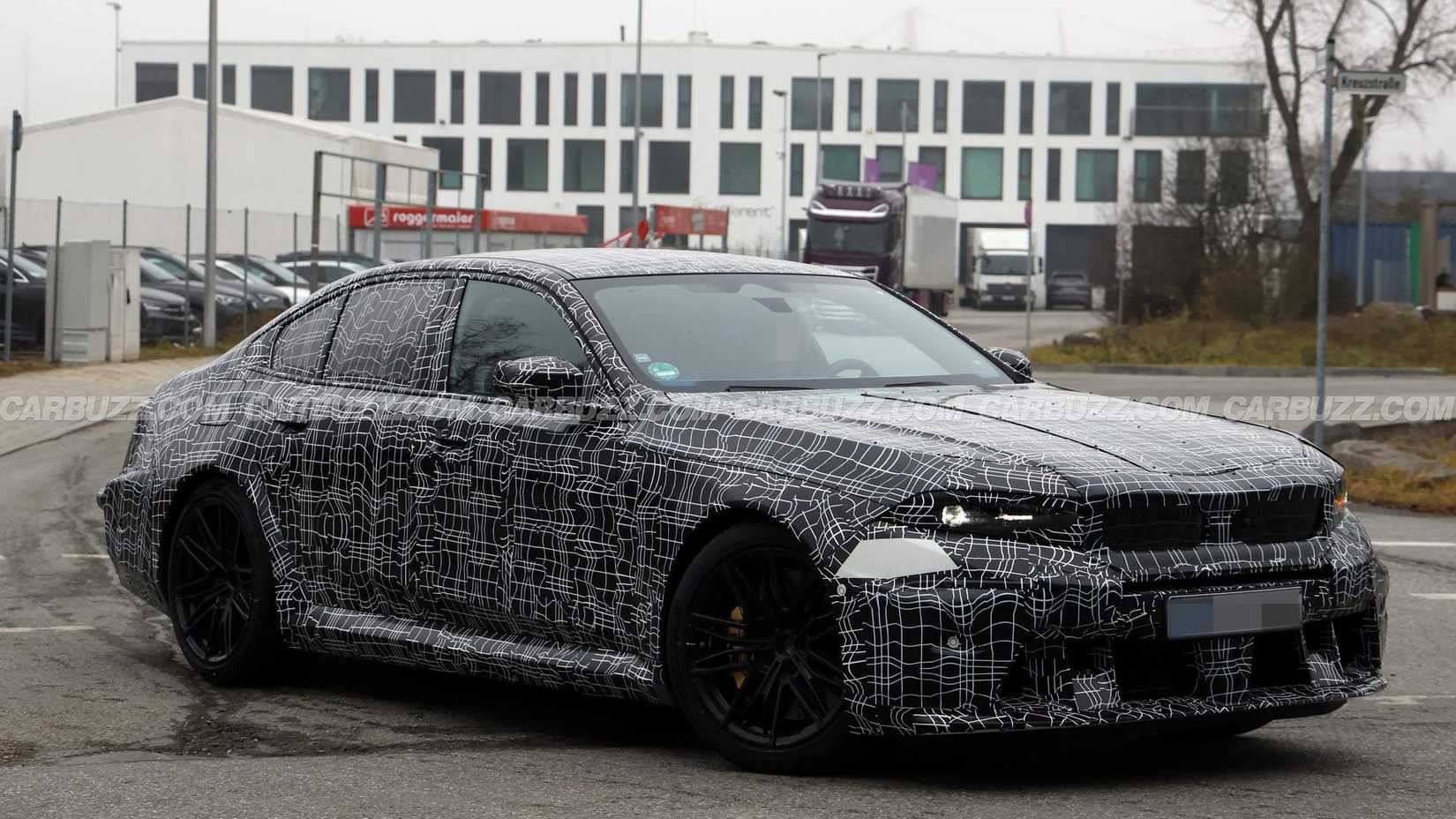 New BMW M5 Spy Photos Show Revised Face With Less Neue Klasse Styling