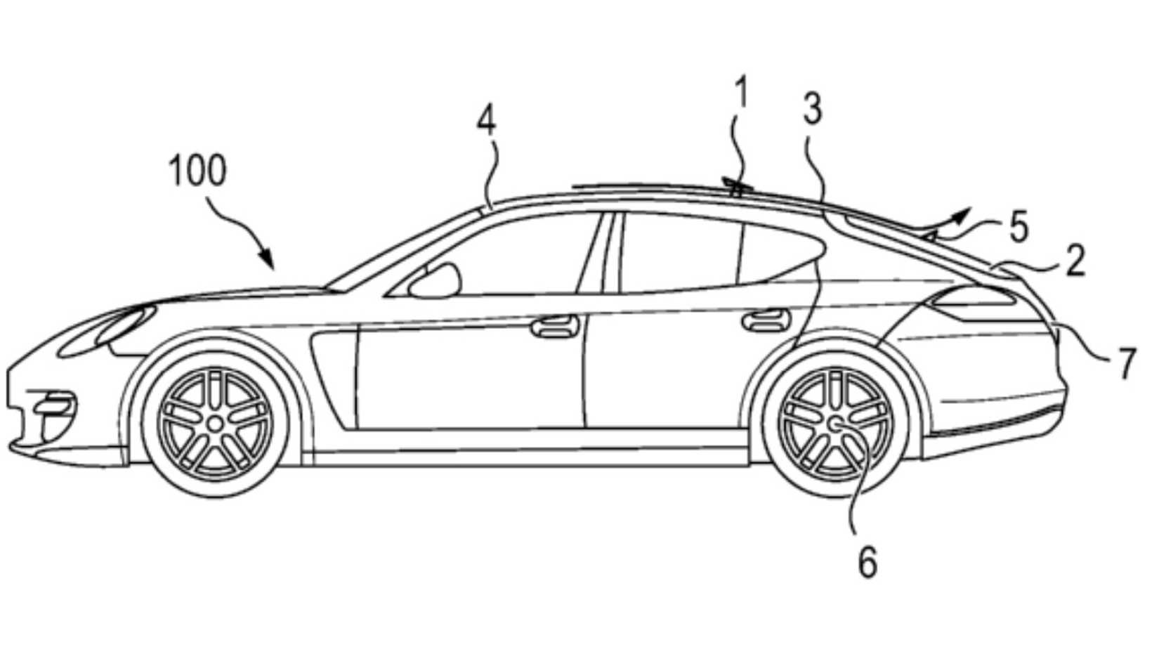 Porsche Patents Active Aero To Clean Rear Windows Without A Wiper