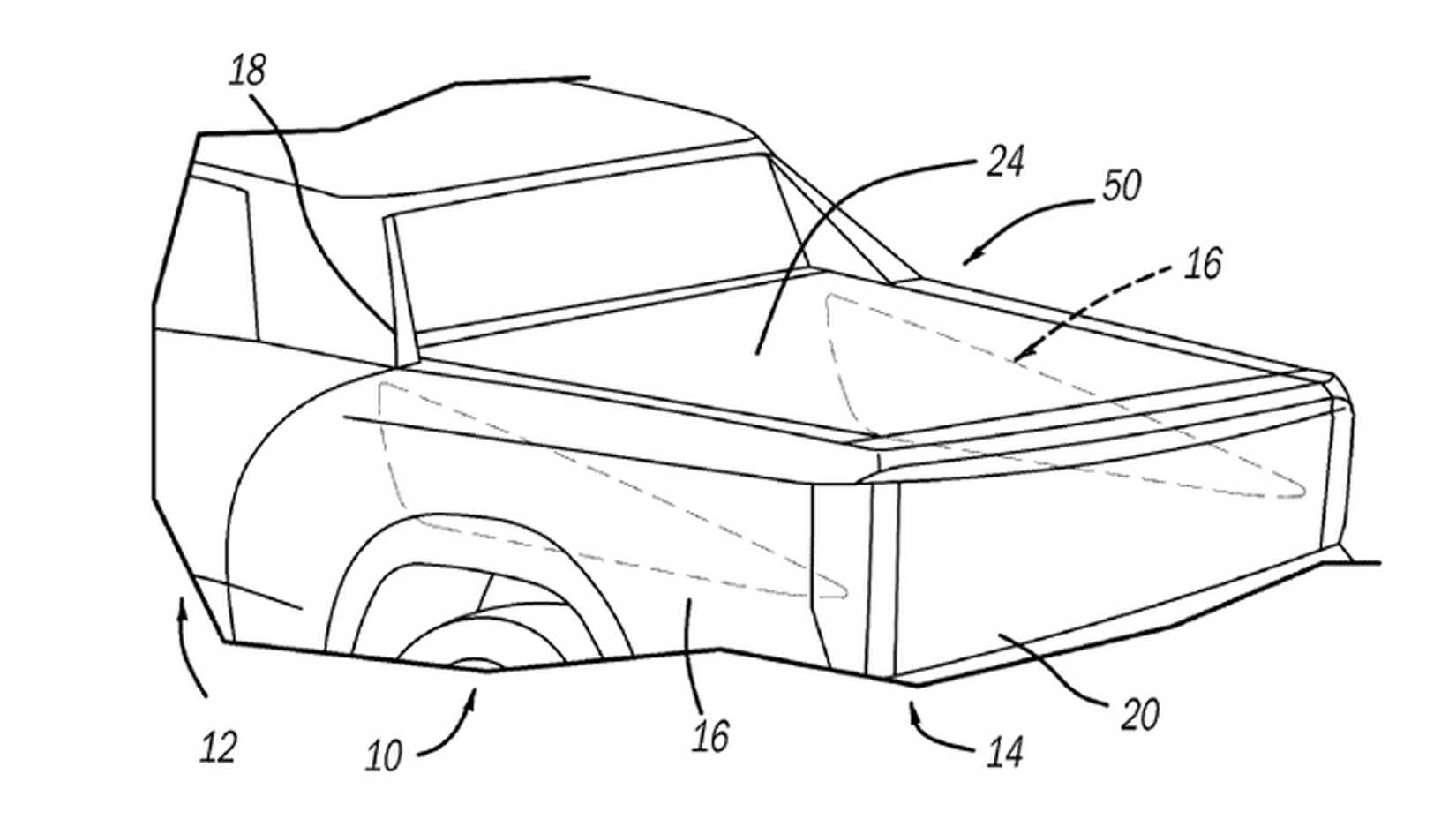 FCA Patent Reveals Retractable Fastback Pickup Bed Cover