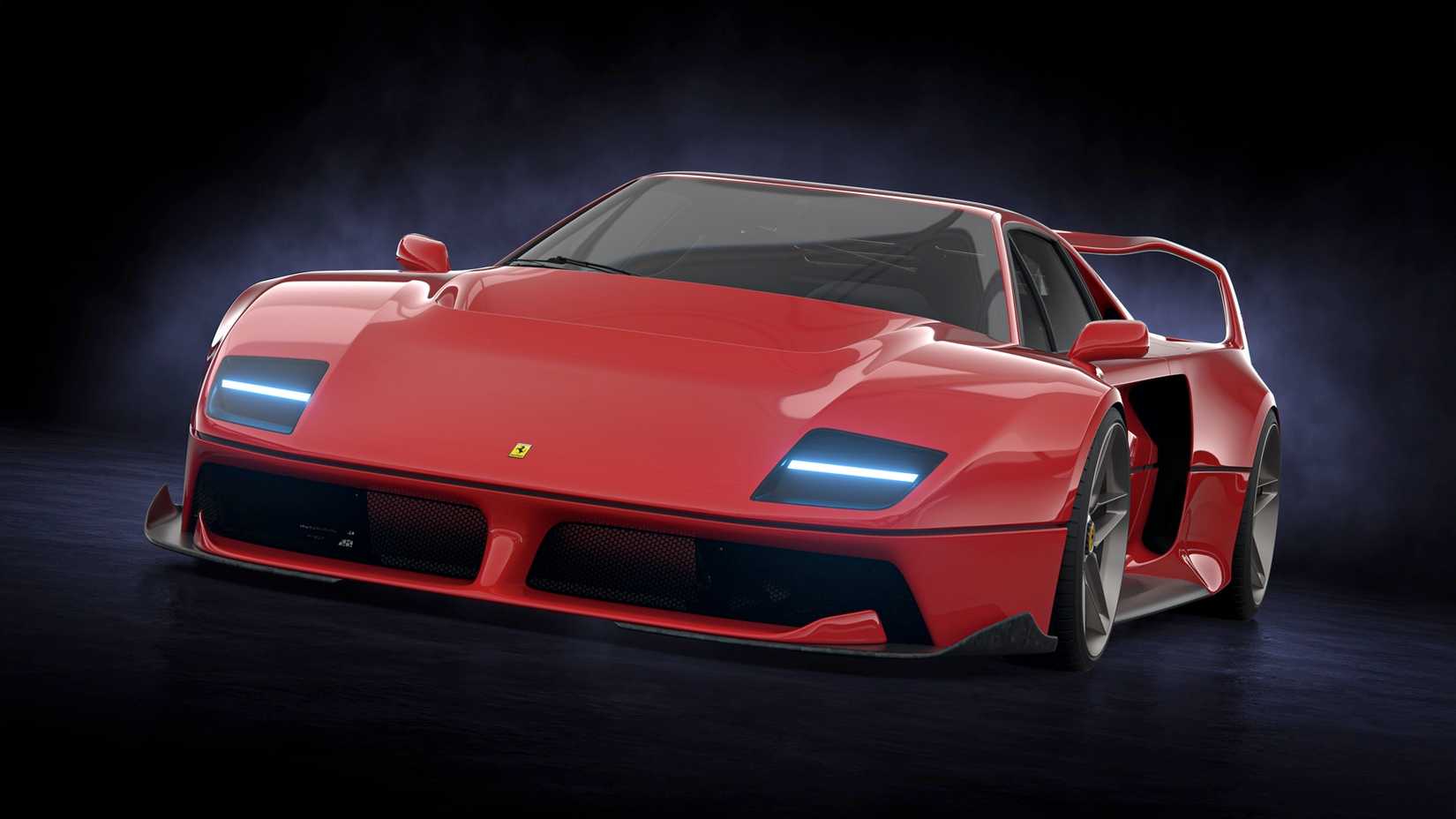 Ferrari F40 Renderings Depict A Modern Version Of The Iconic '80s Supercar