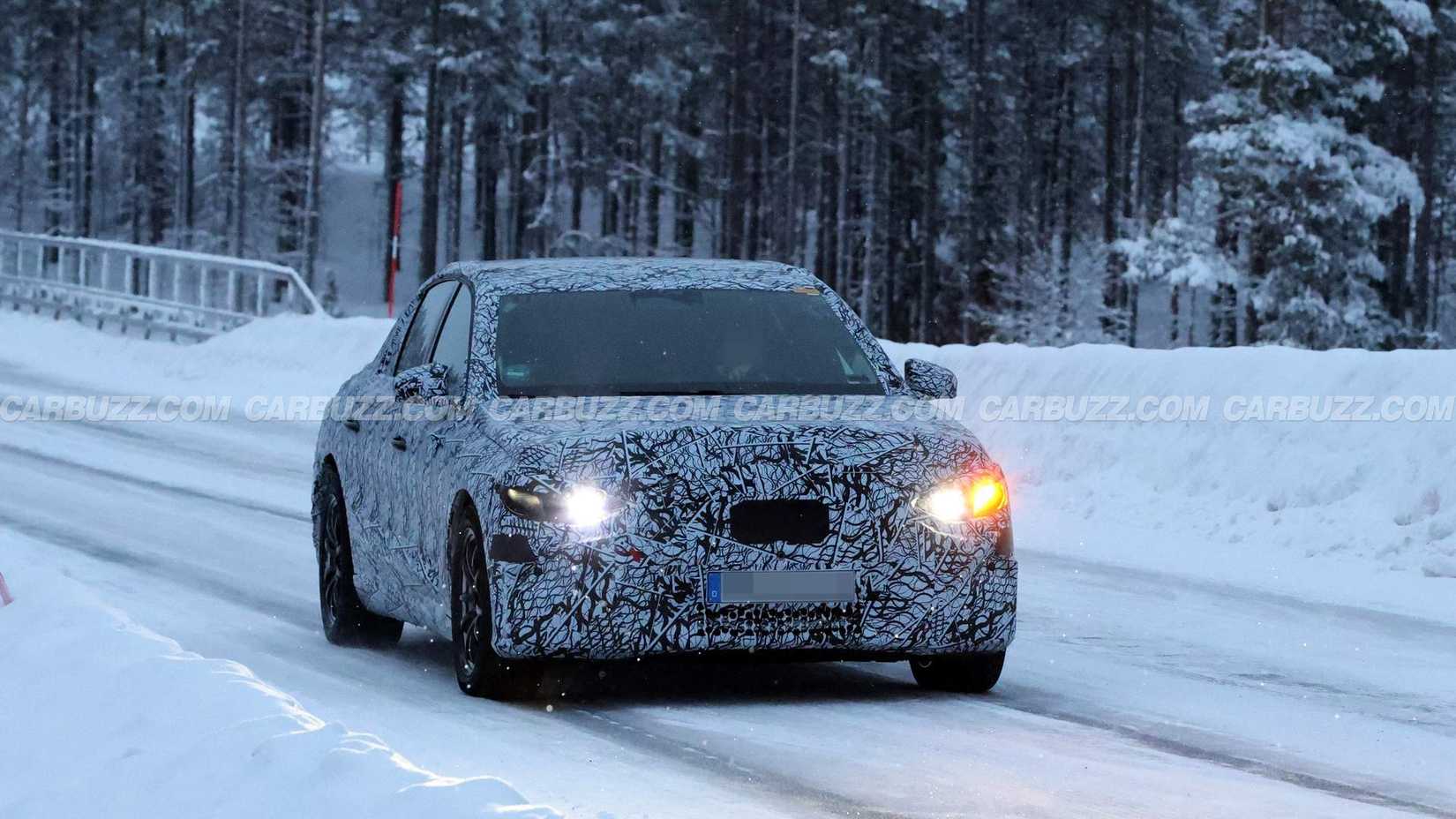 New Mercedes E-Class EQ Spied Looking Like A Normal Car