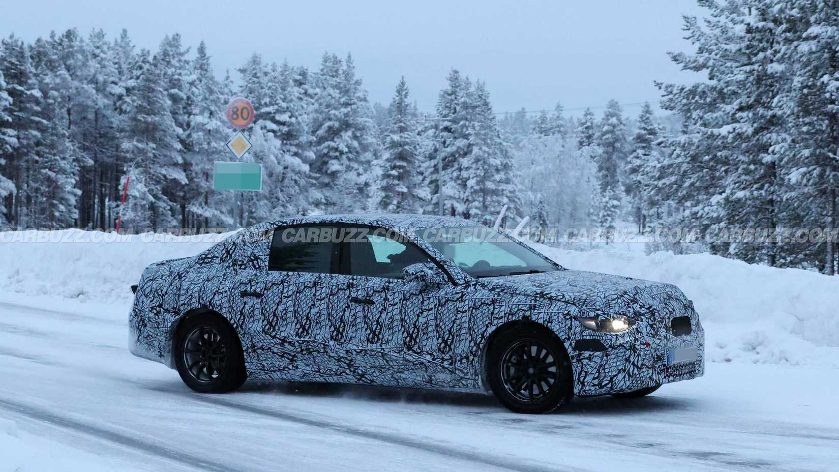New Mercedes E-Class EQ Spied Looking Like A Normal Car