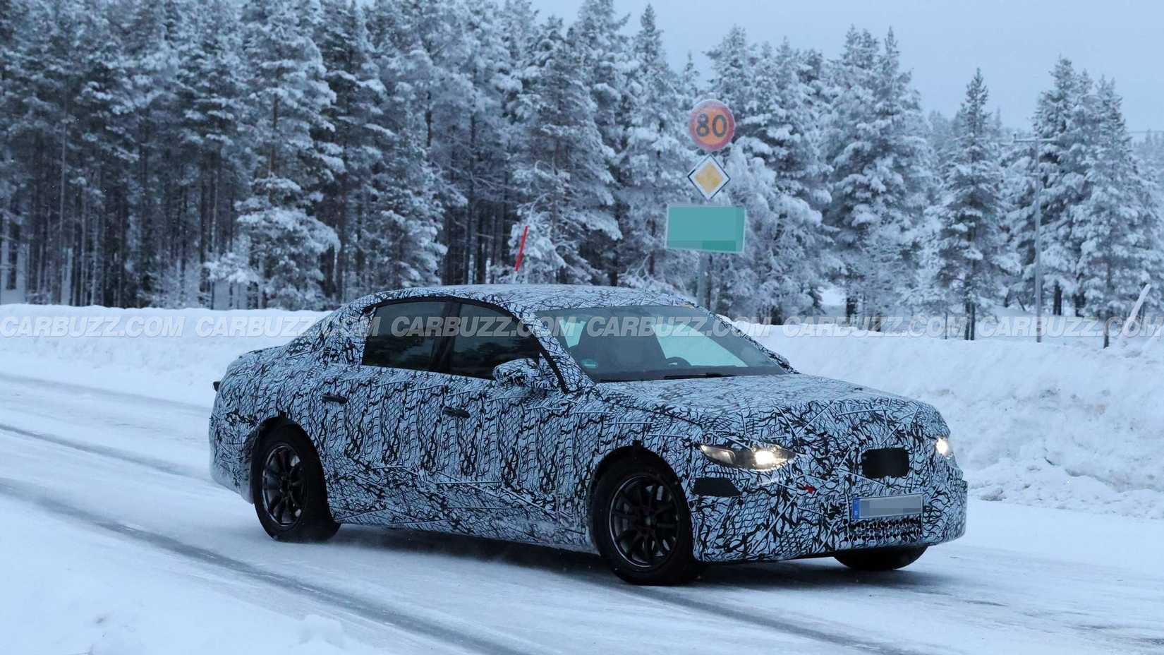 New Mercedes E-Class EQ Spied Looking Like A Normal Car