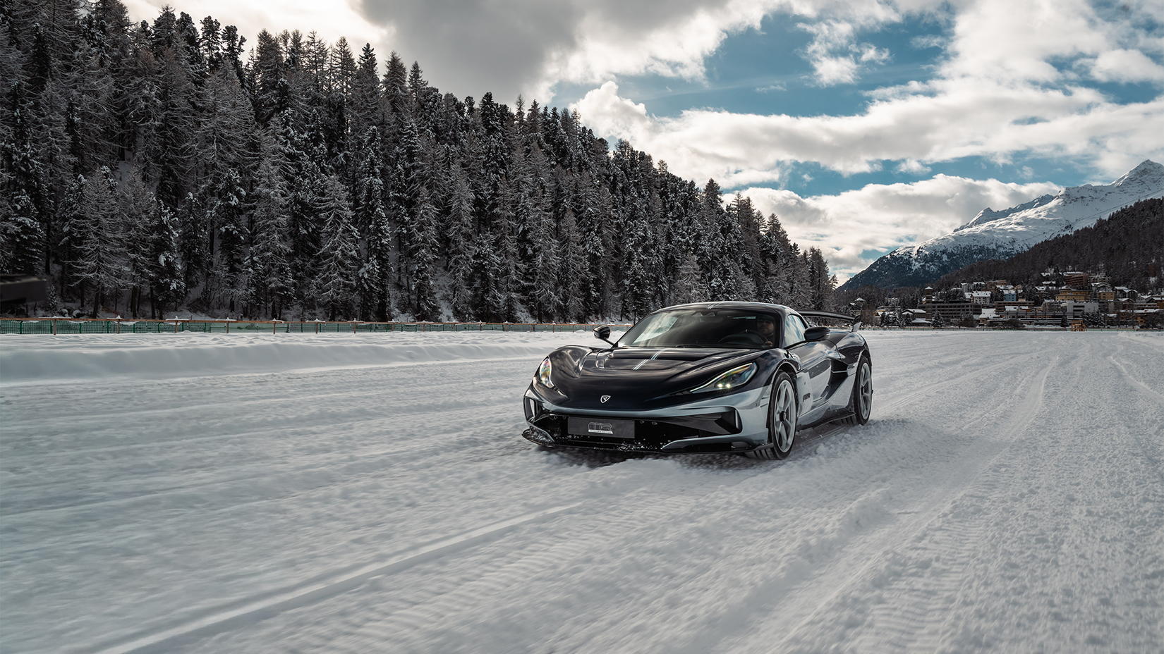 First Rimac Nevera R Founder's Edition Delivered In The Snow At St. Moritz