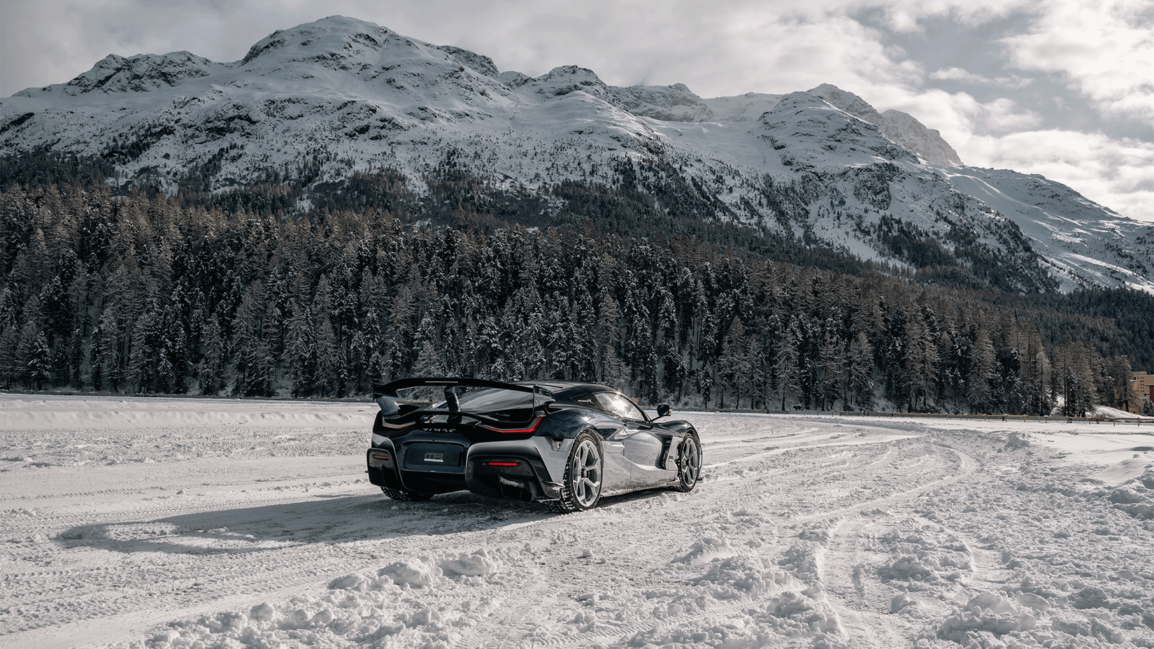First Rimac Nevera R Founder's Edition Delivered In The Snow At St. Moritz