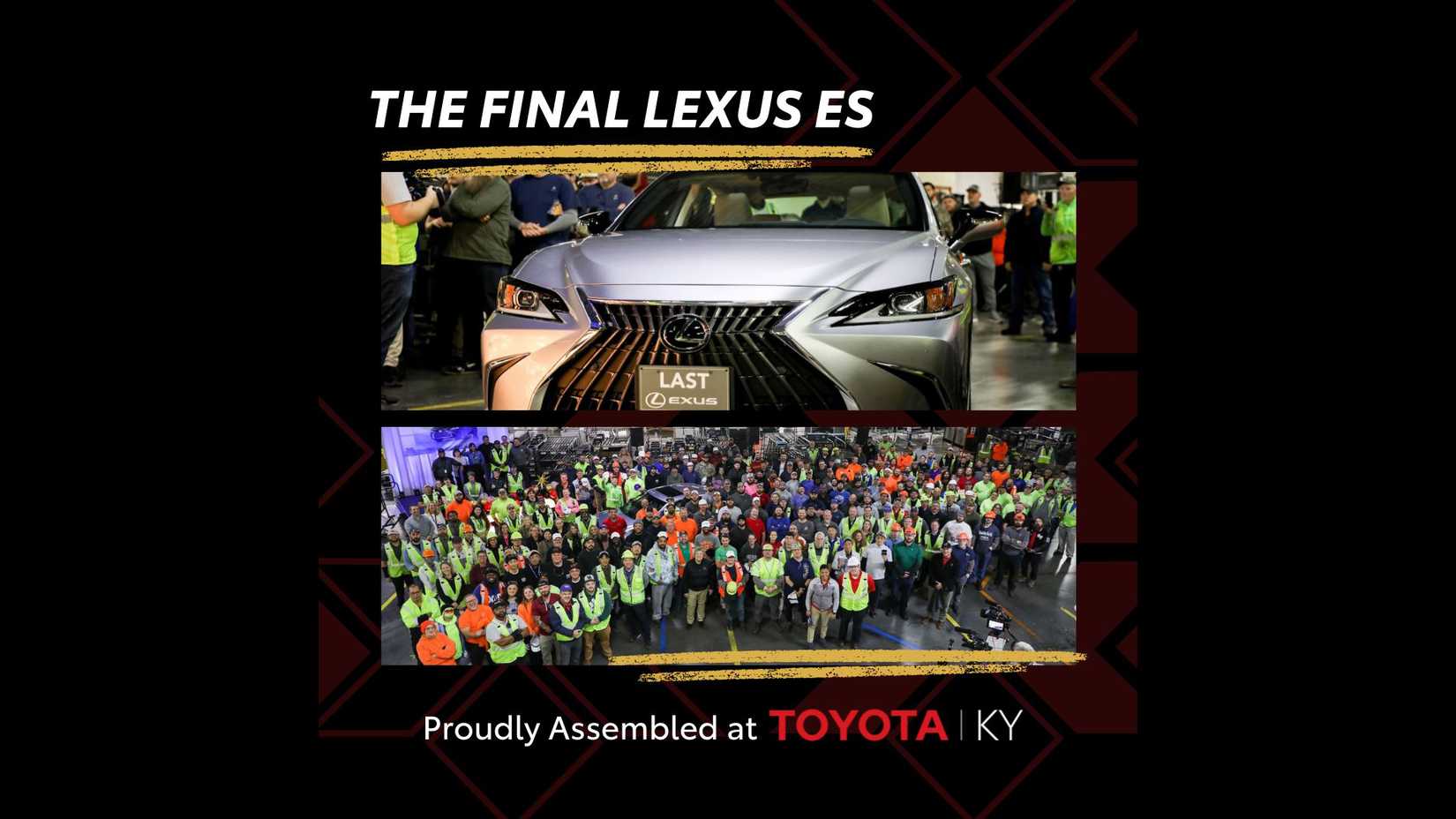 Lexus ES Production In The US Is Officially Over
