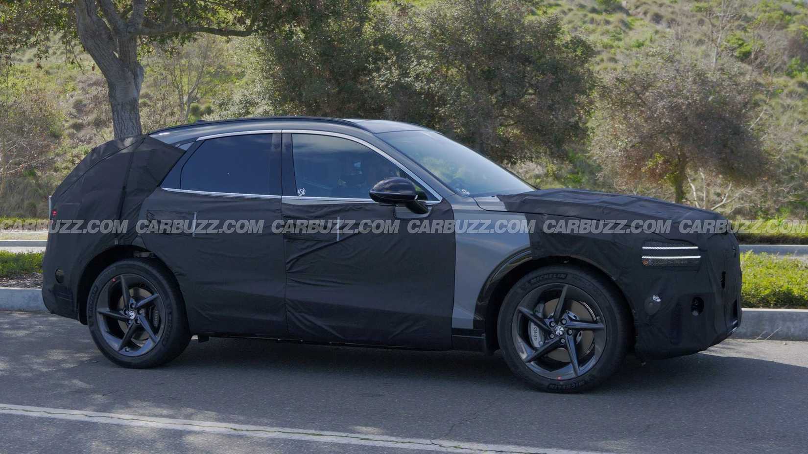 Refreshed Genesis GV70 Spied In Sport Trim With A V6 Still Under The Hood