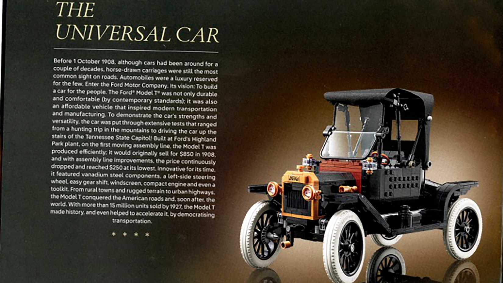 Lego Model T Was Created With Help From Ford, Goes On Sale March 1