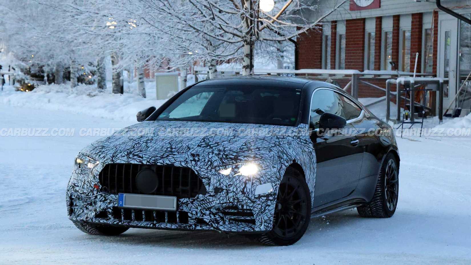 Refreshed Mercedes-AMG CLE63 Spy Shots Catch 600-HP Prototype In The Snow