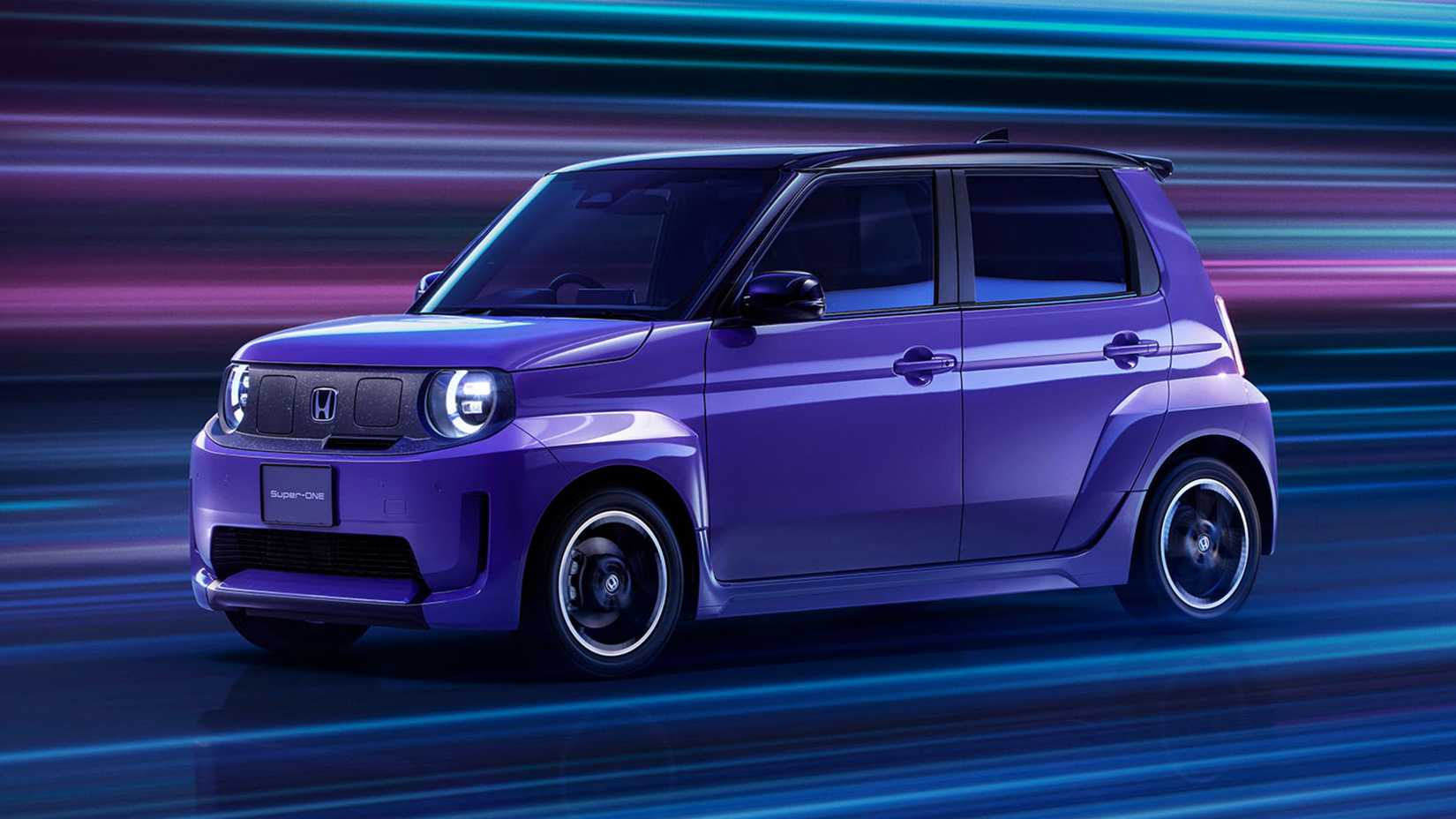 Honda Super One Debuts As Electric Hot Hatch With Hotter Purple Paint