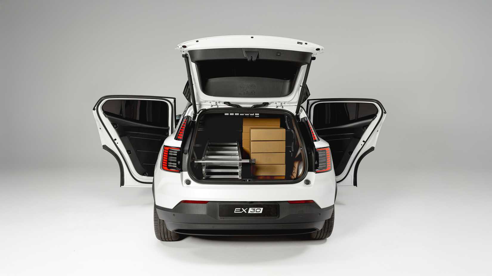 Volvo UK Reveals 423 HP Cargo Van Based On EX30 Subcompact Electric SUV