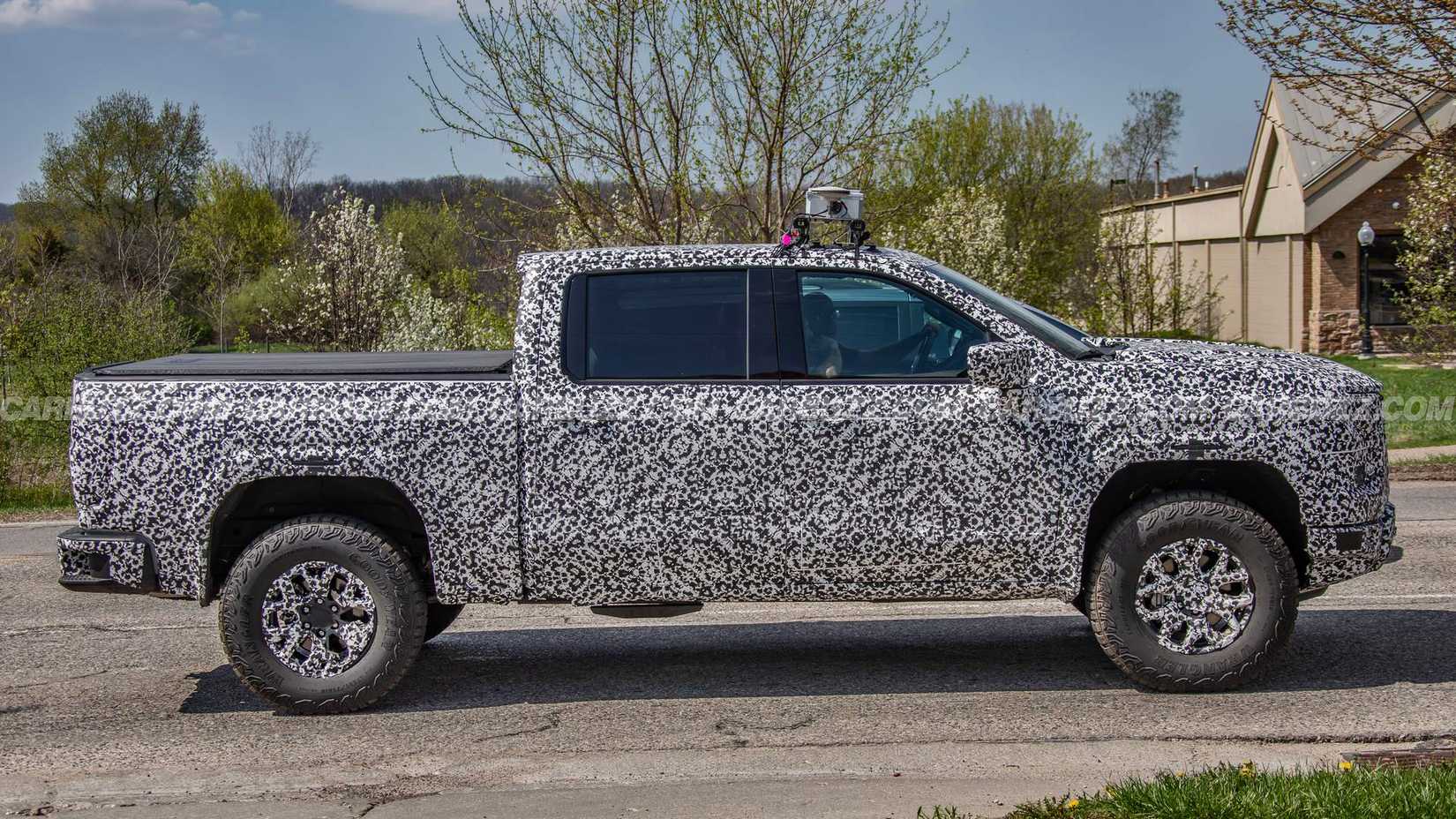 The Next Hardcore GMC Sierra AT4X Drops Camo In New Spy Shots