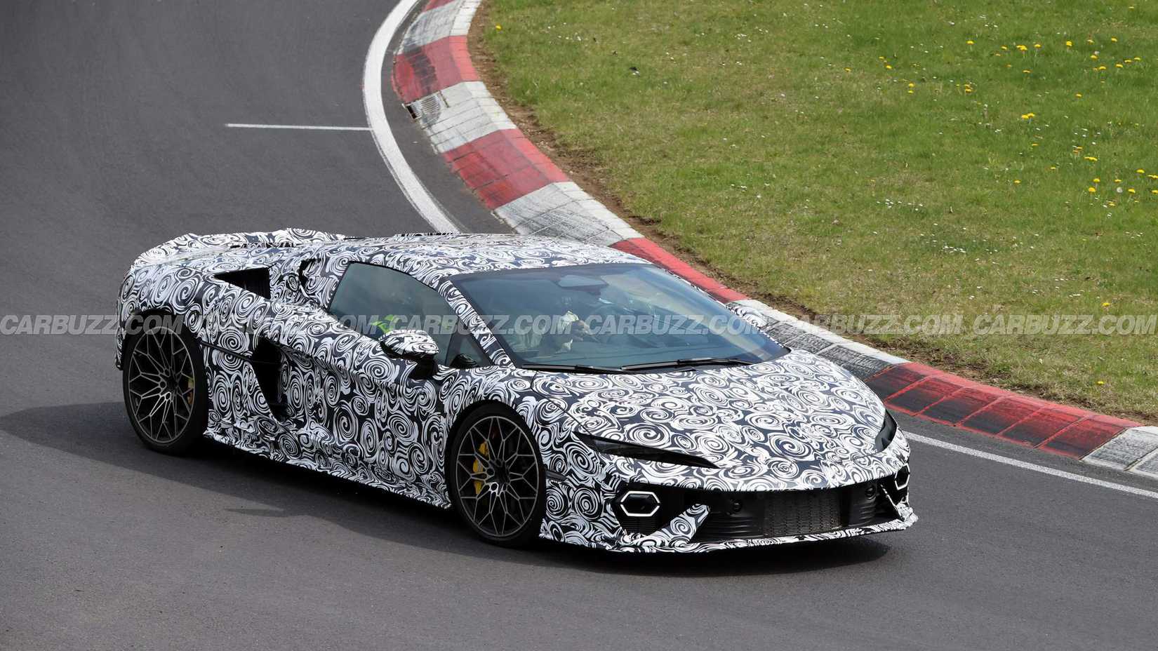 Spied: The Latest Entry-Level Lambo Is About To Lose Its Roof