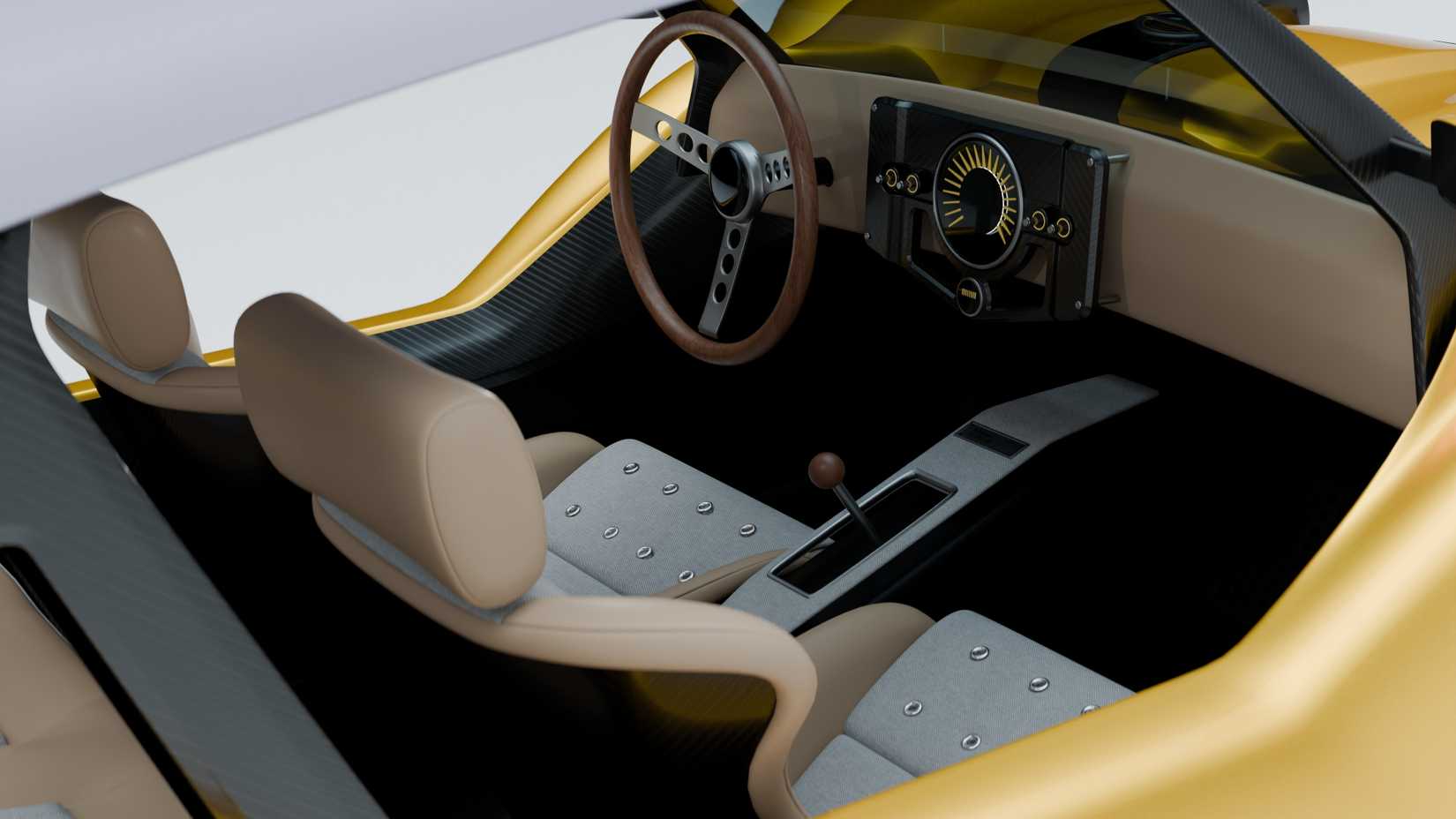 The Latest Italian Restomod Trades Horsepower For Carbon Fiber