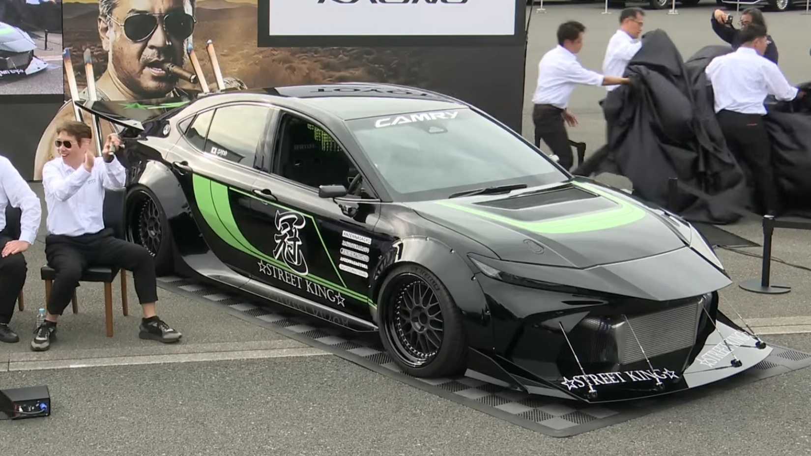 Monster Toyota Camry Has Two Engines, Seven Cylinders, And Zero Apologies
