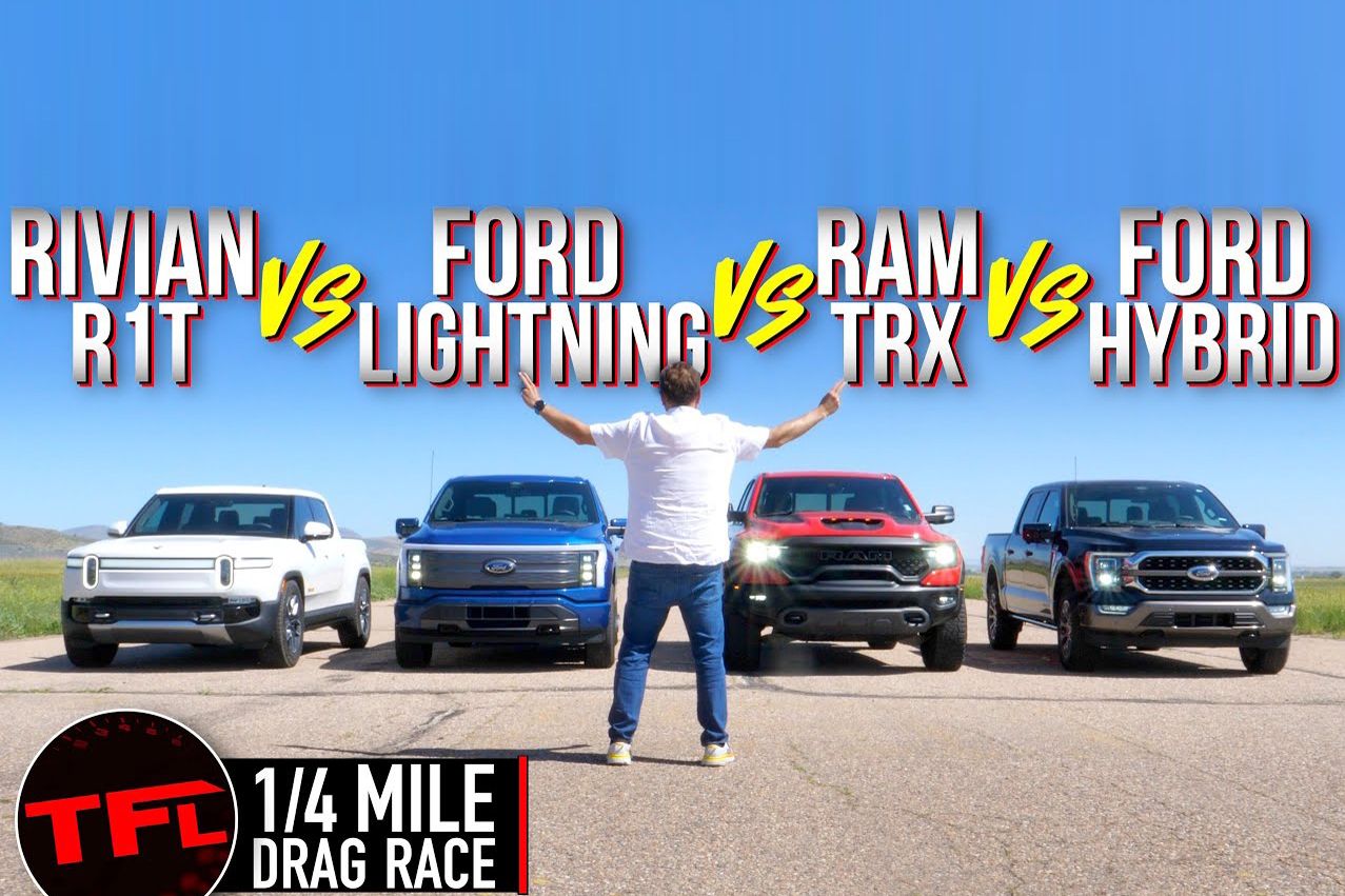 Watch The World's Fastest Production Trucks Go Drag Racing