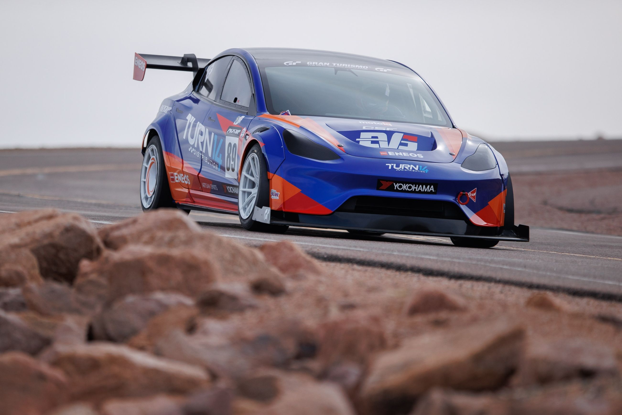 The Fastest Electric Car At Pikes Peak Was Sponsored By Big Oil