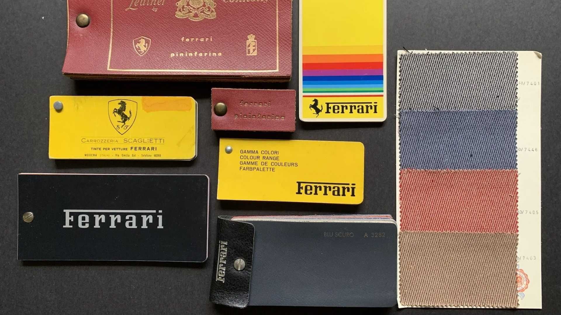 Vintage Ferrari Paint And Upholstery Samples Sell For As Much As A Car