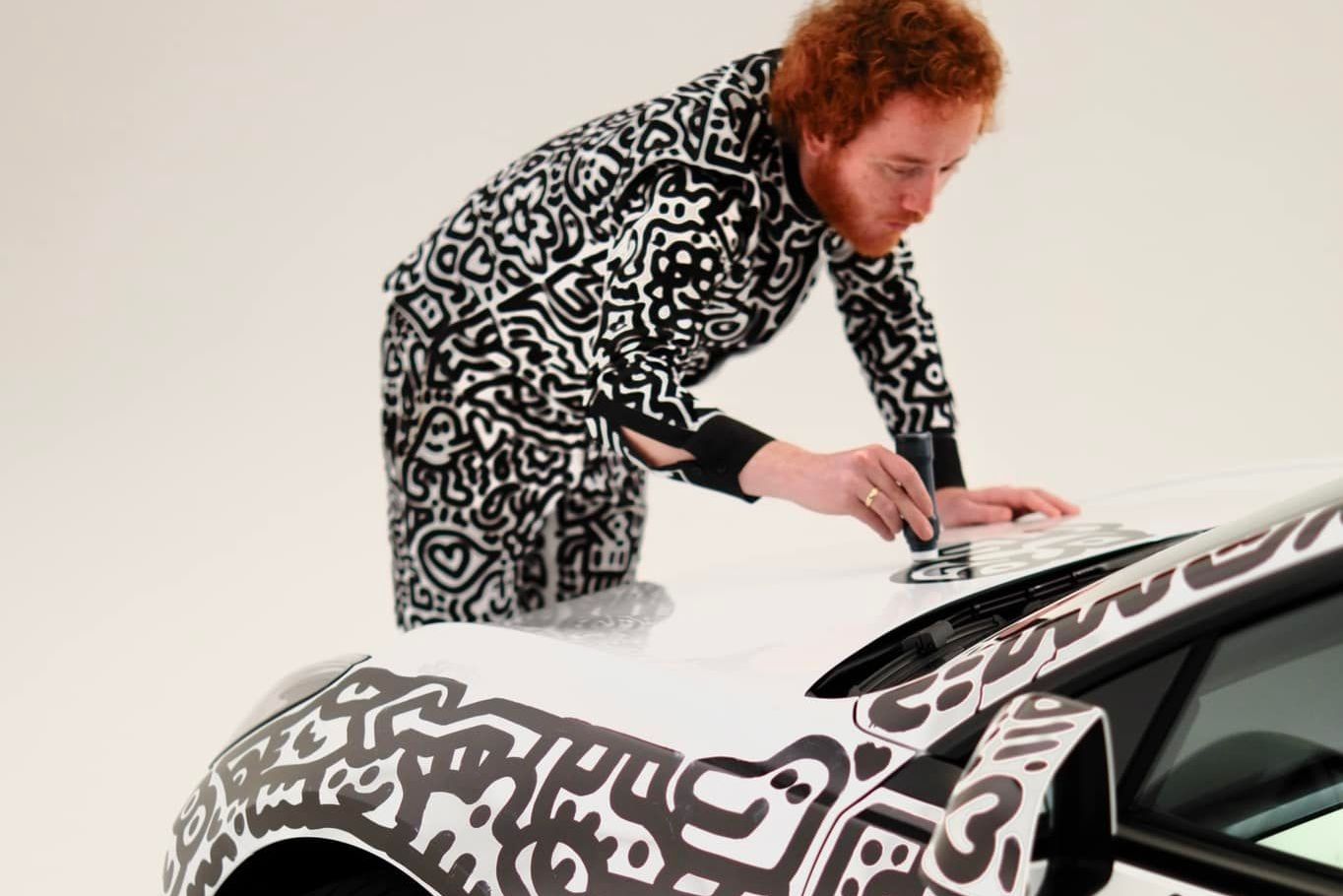 Professional Doodler Transforms Tesla Model 3 Into Doodle Masterpiece