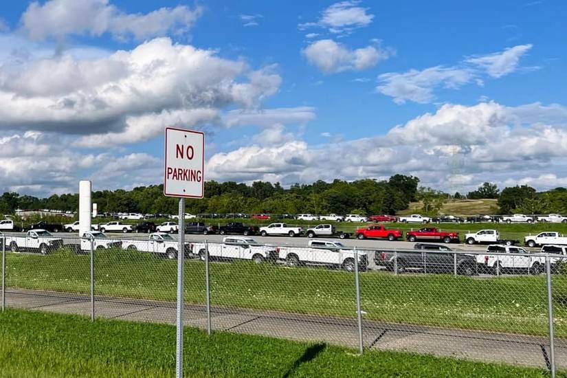 Hundreds Of Unfinished Ford Trucks Are Being Stashed At Kentucky Speedway