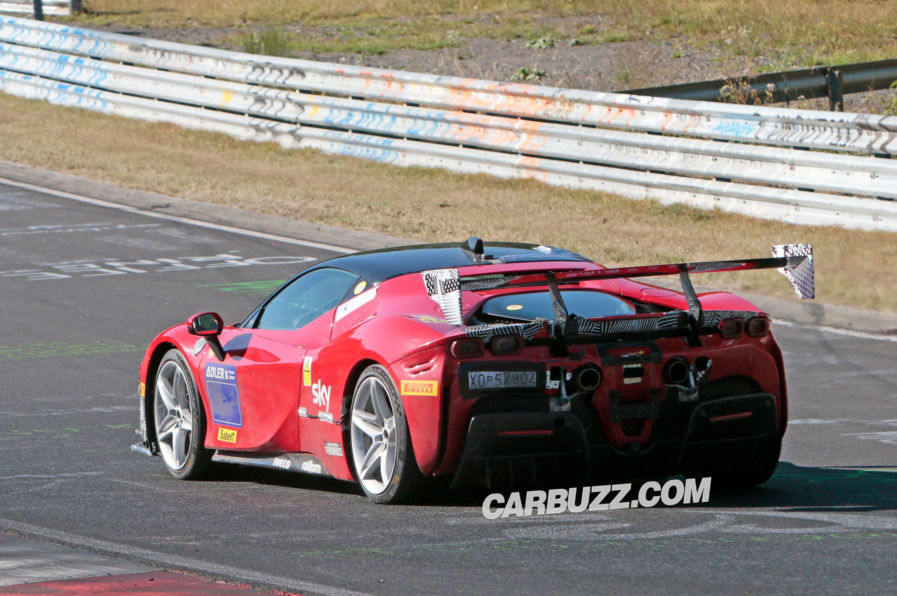 Ferrari SF90 Versione Speciale Spied With Enormous Wing