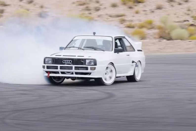Watch Ken Block Shred His New 730-HP Audi Quattro