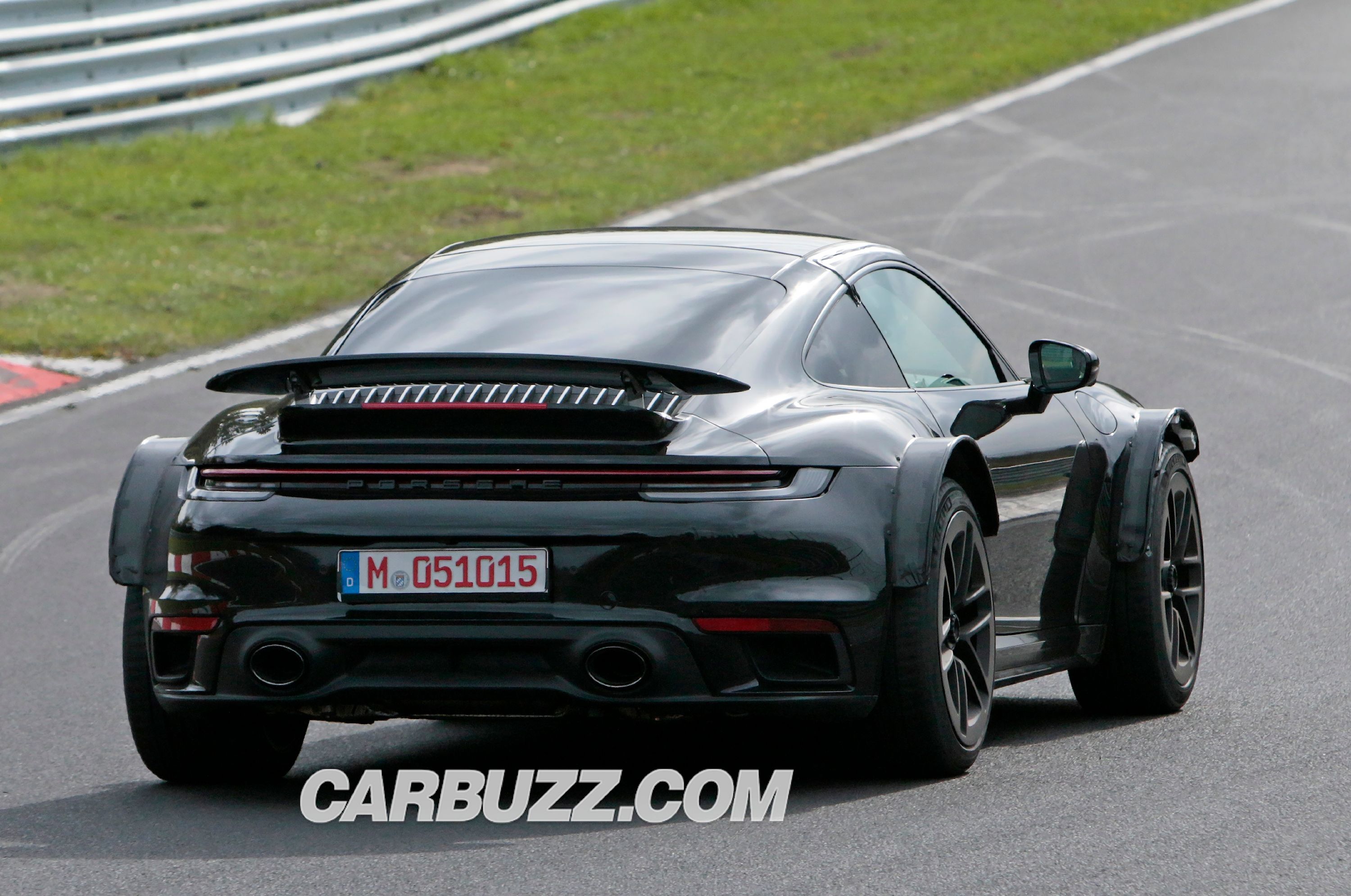 Porsche 911 Turbo Test Mule With Massive Wheels Leaves Us With More ...