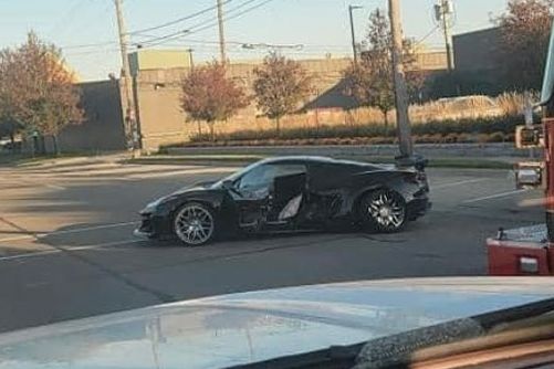 Tragic Chevrolet C8 Corvette Z06 Crash Spotted In Michigan