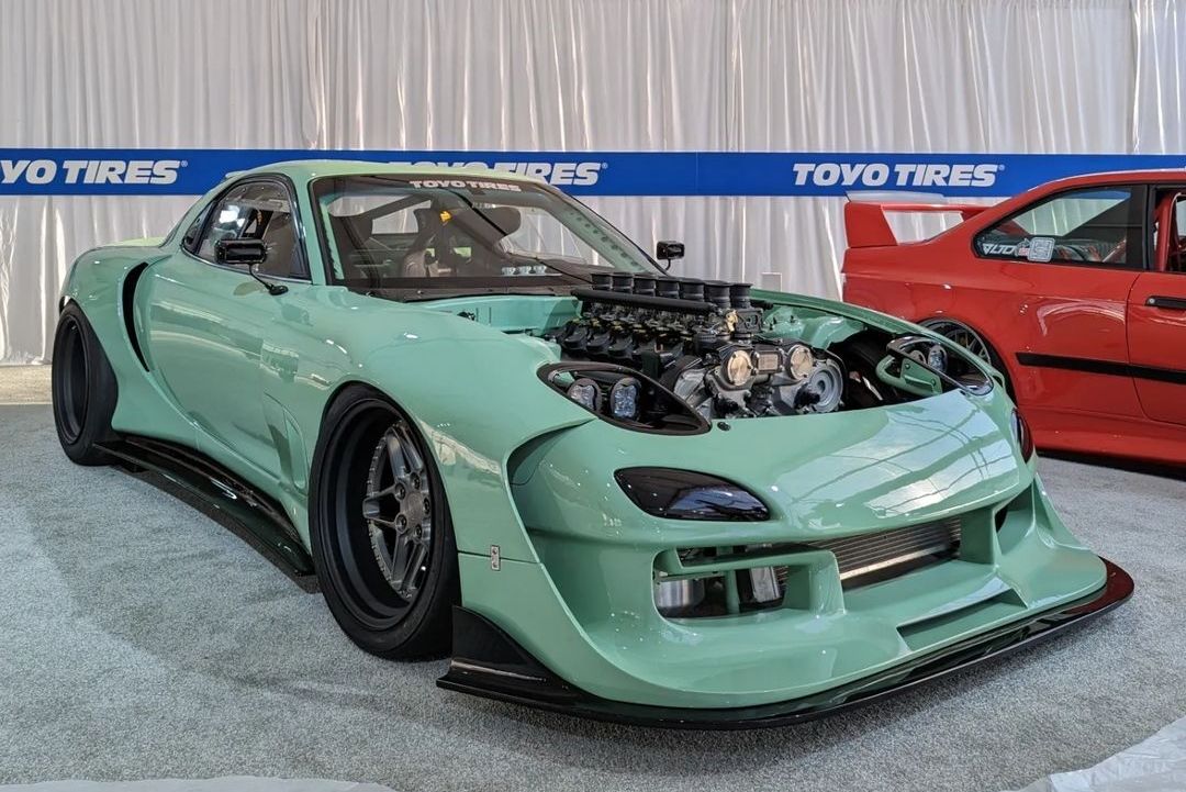 Pagani Zonda V12-Swapped Mazda RX-7 Shines At SEMA 2022