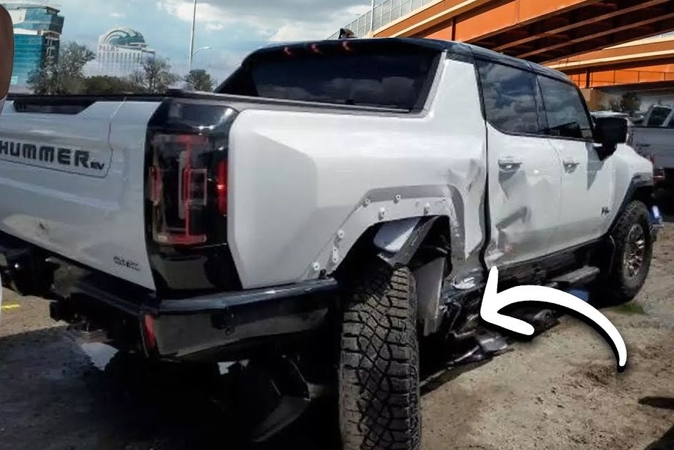 YouTuber Destroys Hummer EV Truck's Suspension Minutes After Taking ...