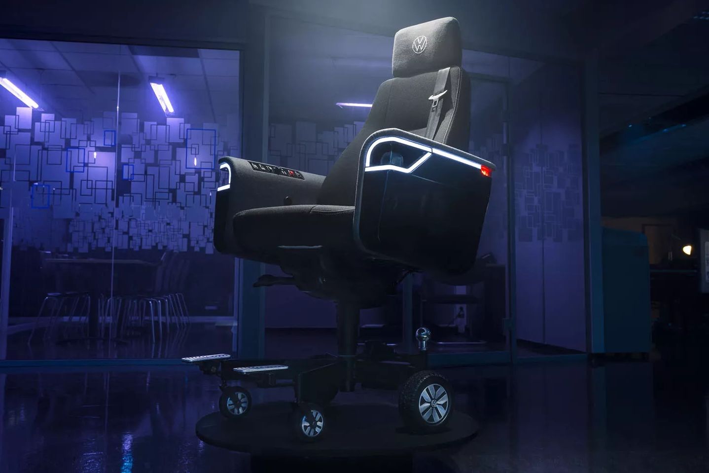 Volkswagen Builds Motorized Office Chair Inspired By The Id Buzz ...