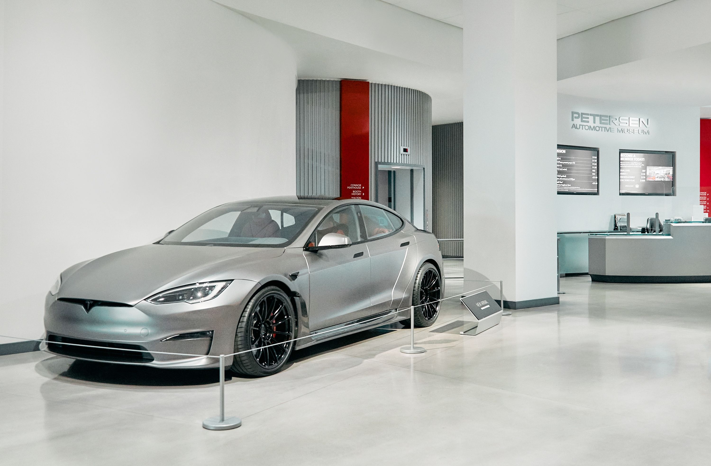 Tesla Model S Interior Presents $30,000 Vegan Leather Cabin At Petersen ...