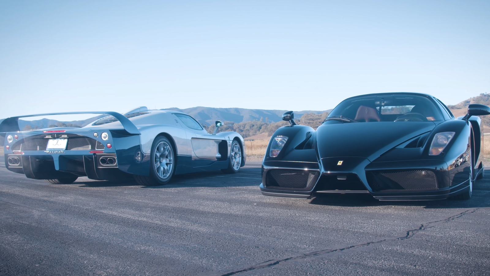 Ferrari Enzo Takes On Maserati MC12 In Epic Classic Supercar Drag Race