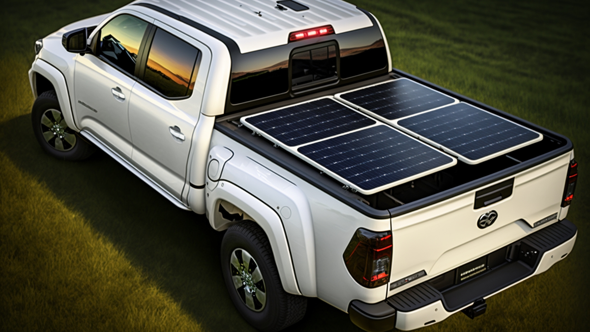 Toyota's Smart Solar Tonneau Cover Reacts To The Weather Without You ...