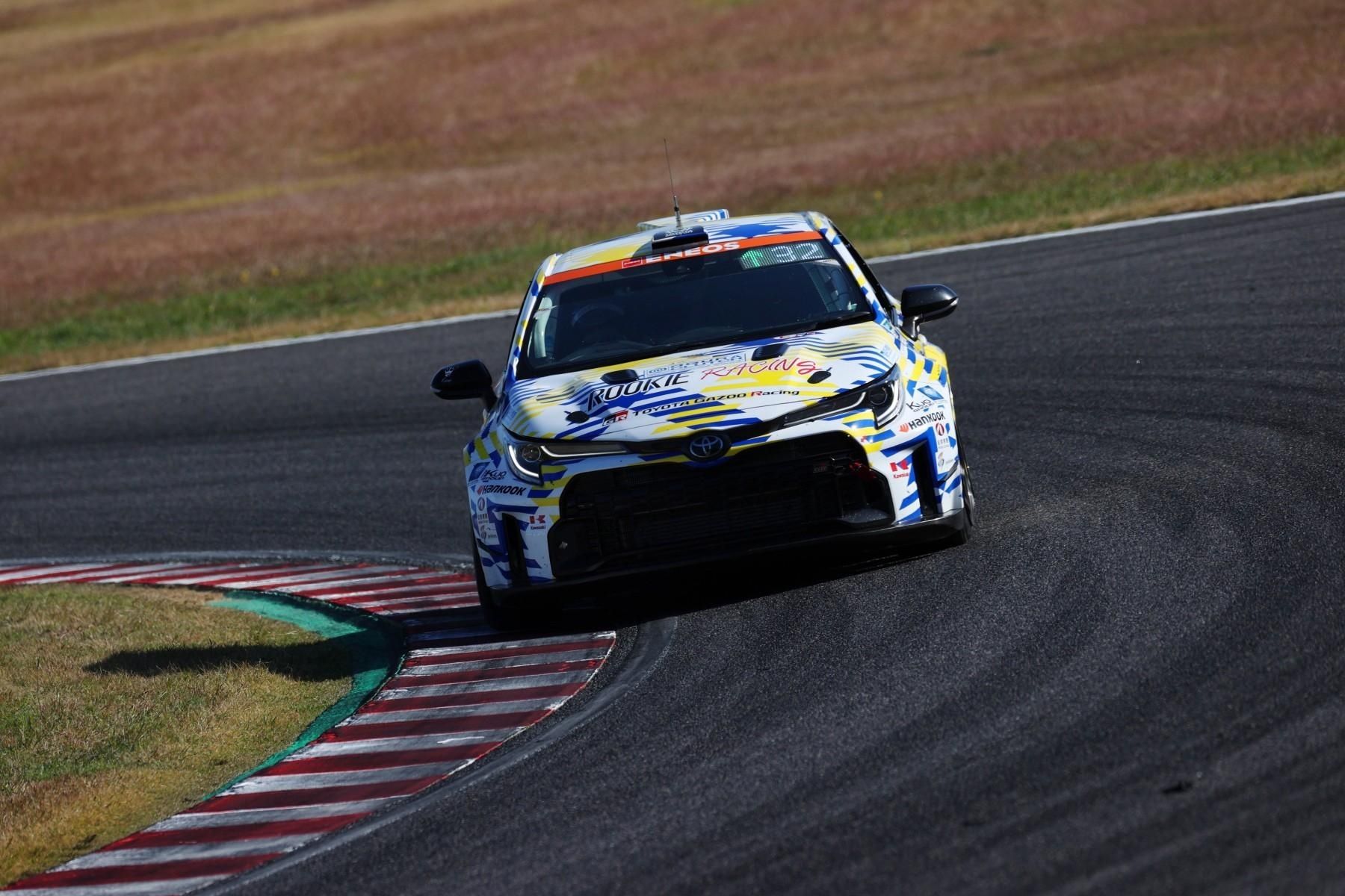 Toyota's Hydrogen-Combustion GR Corolla Race Car Catches Fire