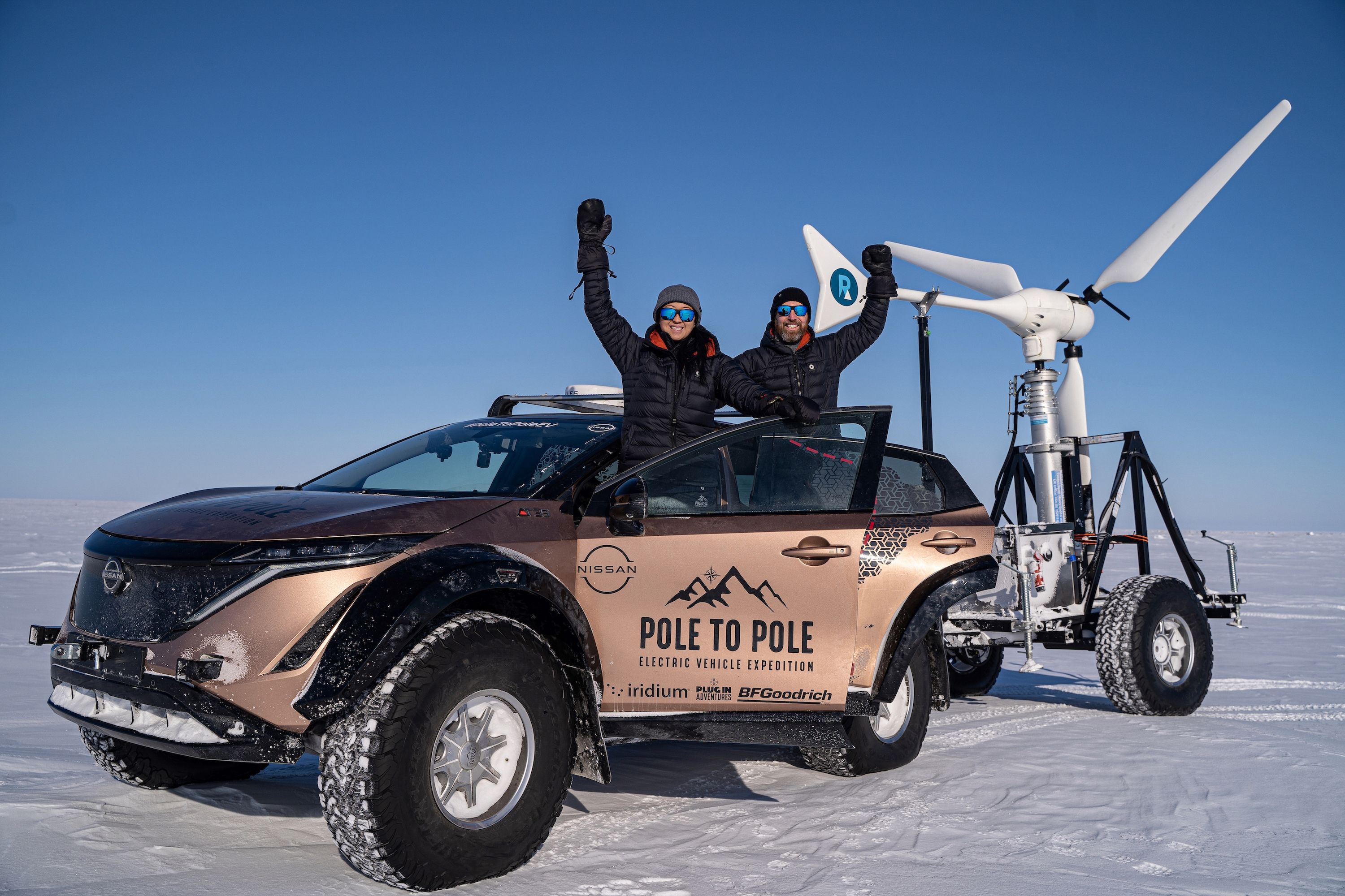 Nissan Ariya EV Departs North Pole For Antarctica