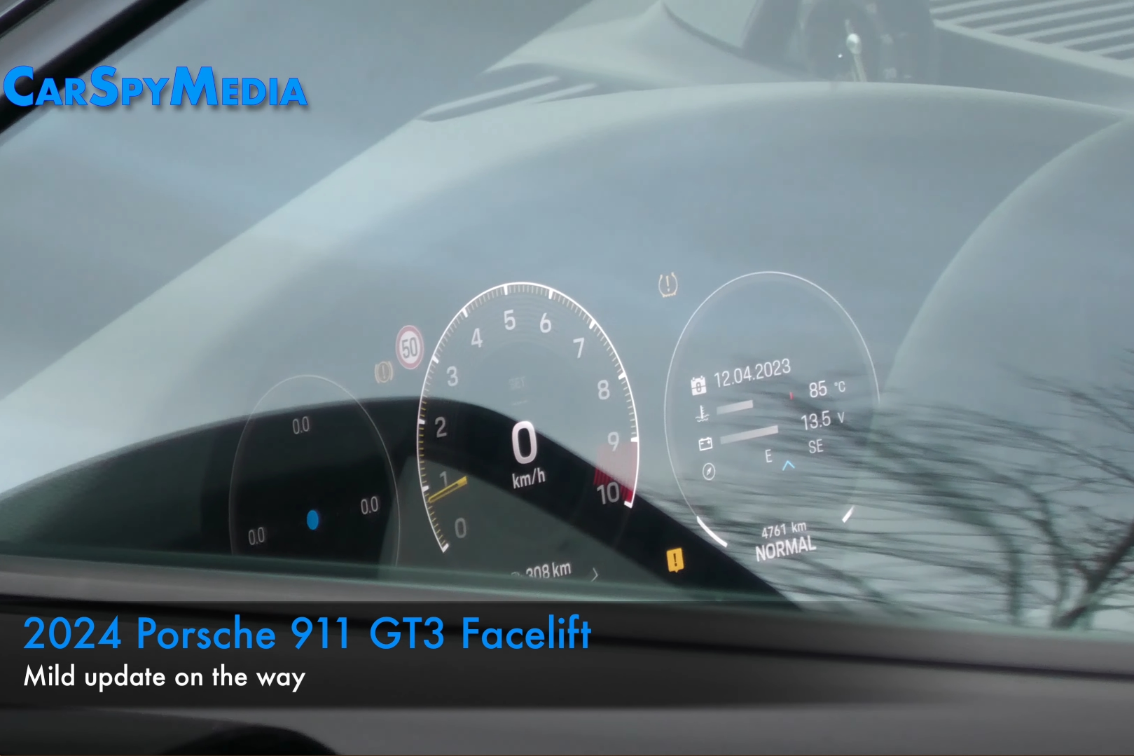 Porsche 911 GT3 Facelift Shows The Death Of The Analog Tach