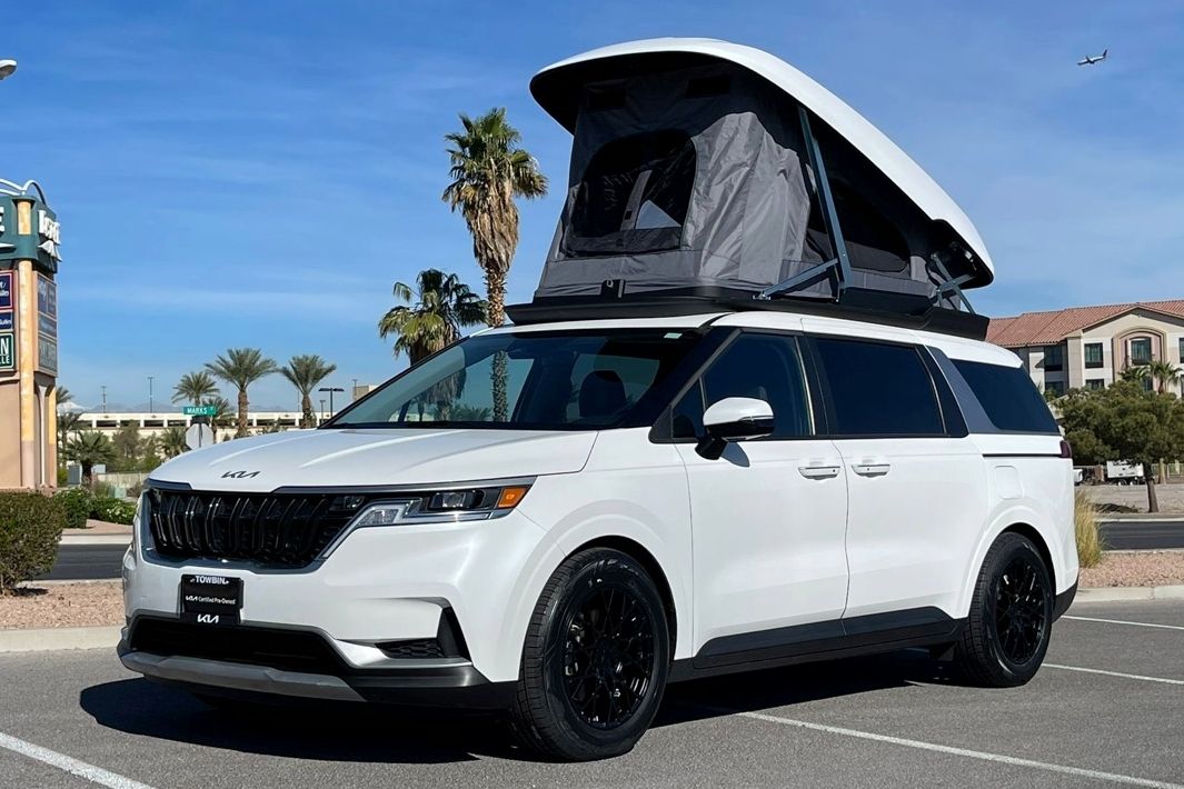 Kia Carnival Transformed Into Practical Campervan With Rooftop Tent