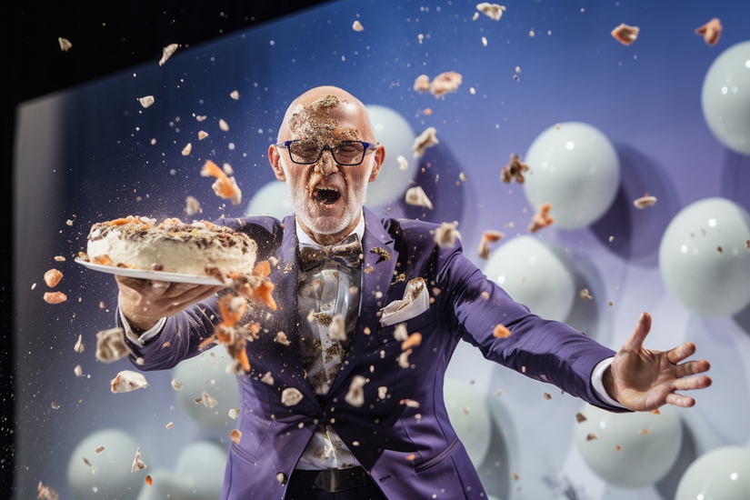 Watch VW's Executive Board Chairman Get A Cake Thrown At His Face