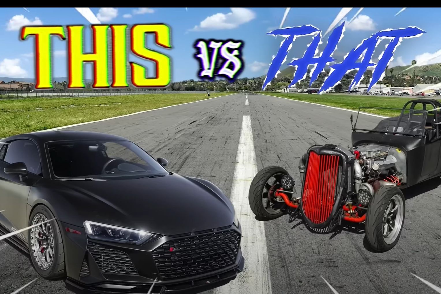 Watch This 2,000-HP Audi R8 Drag Race A 960-HP Rat Rod