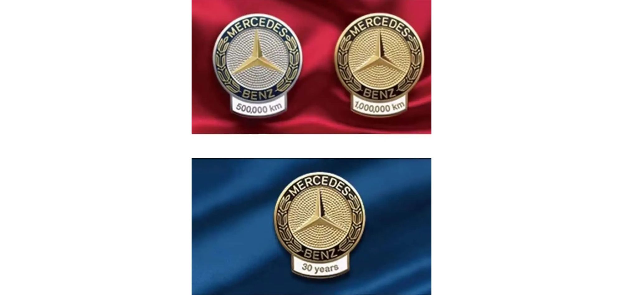 Mercedes Giving High-Mileage Owners Special Badges