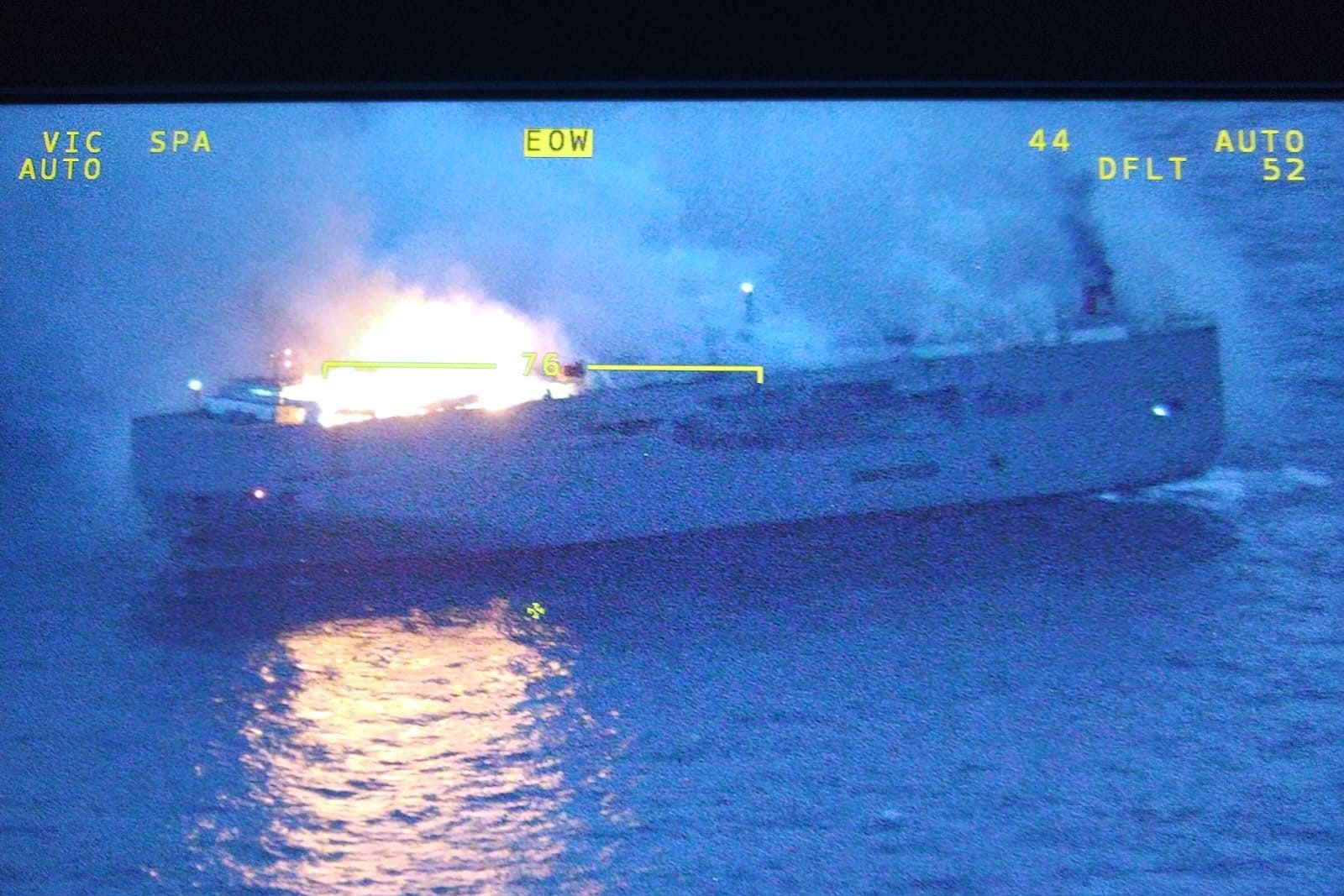Cargo Ship Carrying 2,857 Cars From Germany Engulfed In Flames