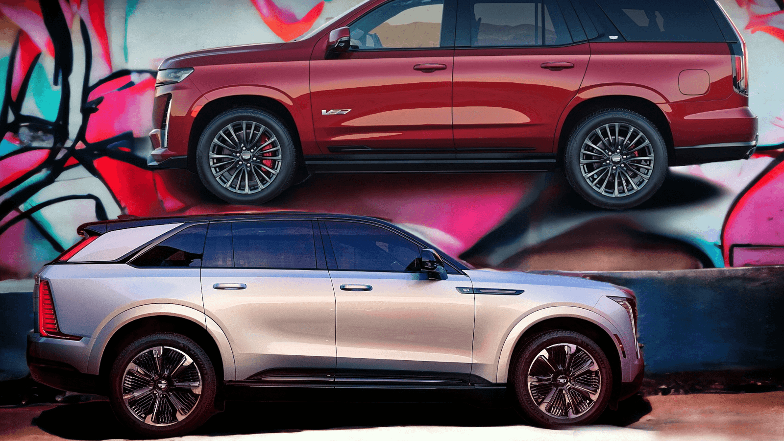 Cadillac Escalade IQ Vs. Escalade-V: Battery Or Supercharged V8 Power?