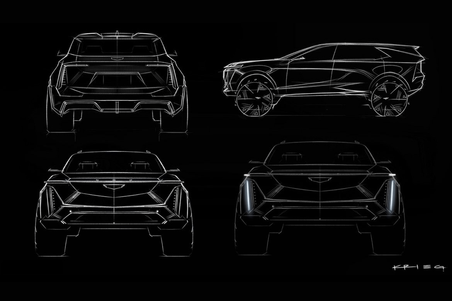 Cadillac Escalade IQ Design Sketches Show What Could Have Been