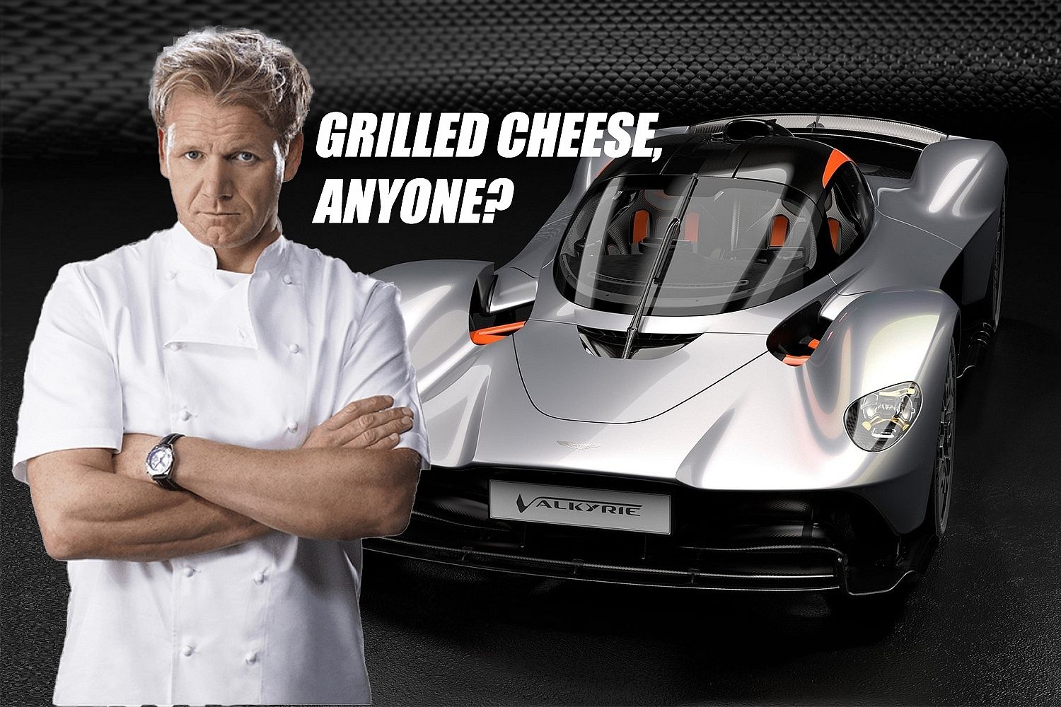 Watch Gordon Ramsay Make A Grilled Cheese Using An Aston Martin Valkyrie