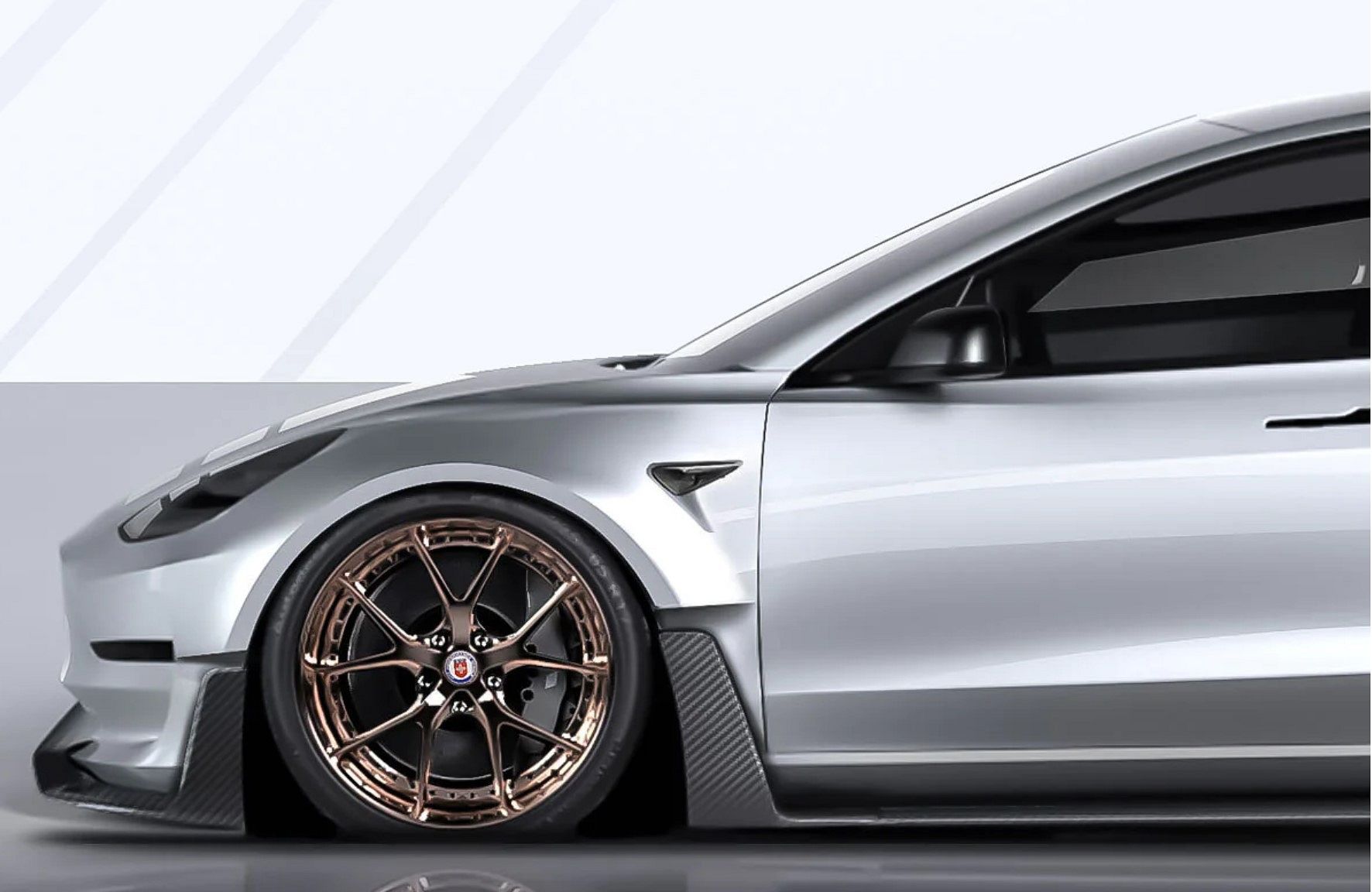 Tesla Model 3 Widebody Kit Gives It The Show To Match The Go