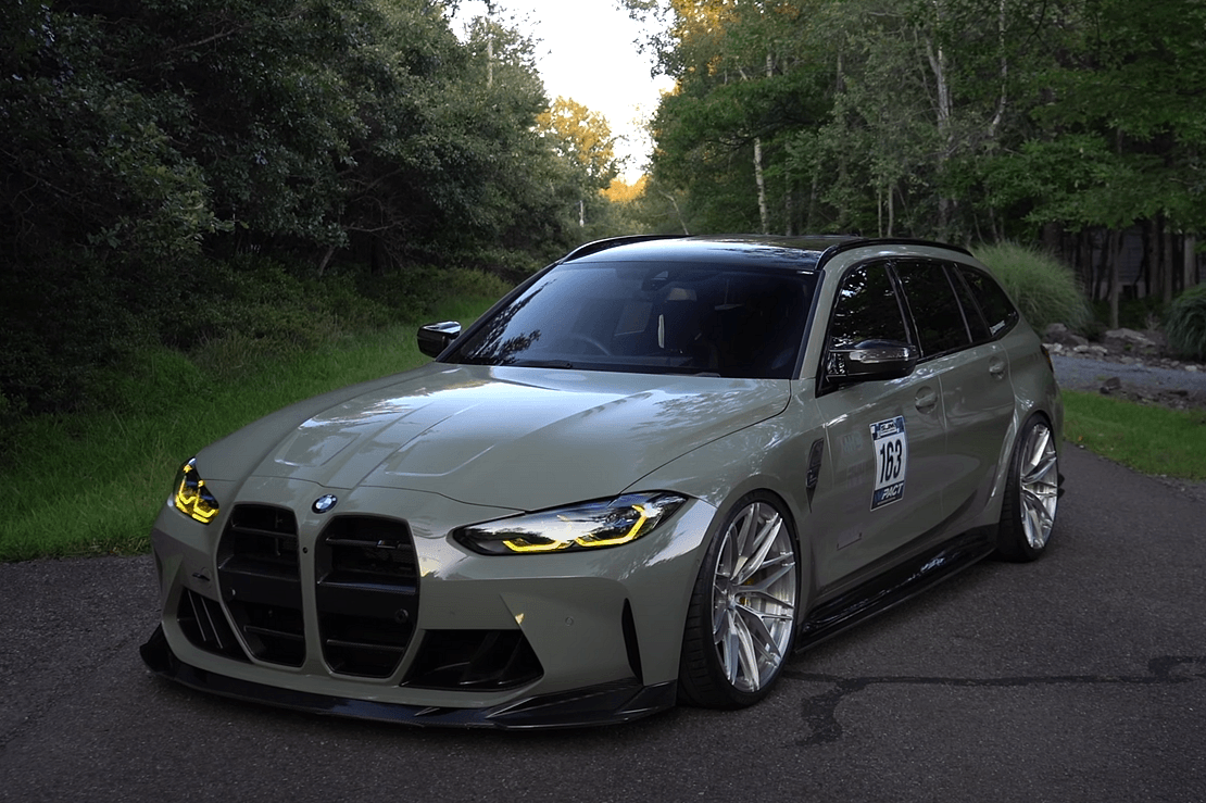 Watch A BMW M3 Touring Finally Get The Carbon Fiber Roof It Deserves
