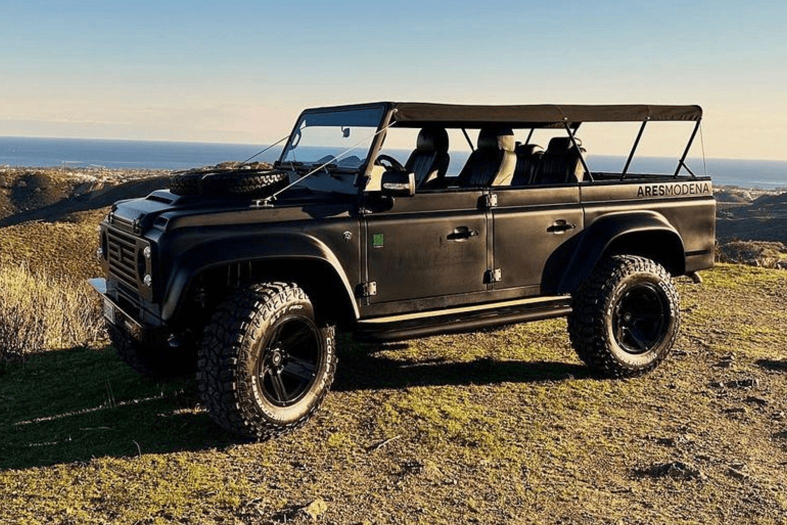 Open Top Land Rover Defender 110 The New Defender 110 V8 Soft Top By