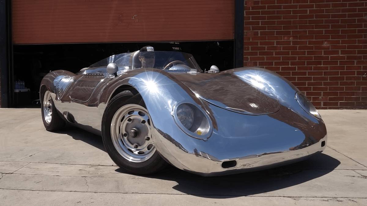 Hand-Made Aluminum Car With Porsche 718 RSK Silhouette Took 2,500 Hours ...