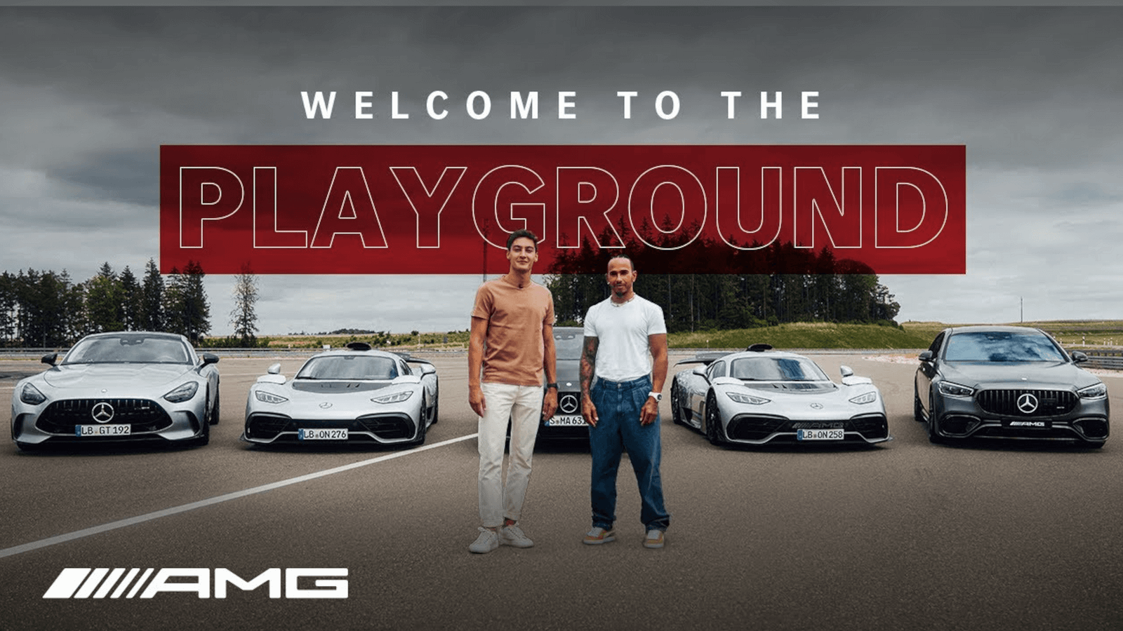 Watch: Lewis Hamilton And George Russell Drive AMG's Latest Toys